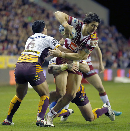 Wigans Anthony Gelling Brought Down Just Editorial Stock Photo - Stock ...