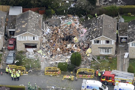 Aerial View Showng Scene House Explosion Editorial Stock Photo - Stock ...