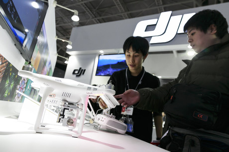 Visitors Look Dji Drones On Display Editorial Stock Photo - Stock Image ...