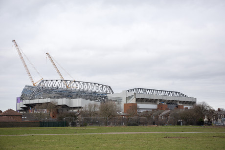 General View Anfield Showing Redevelopment Main Editorial Stock Photo ...