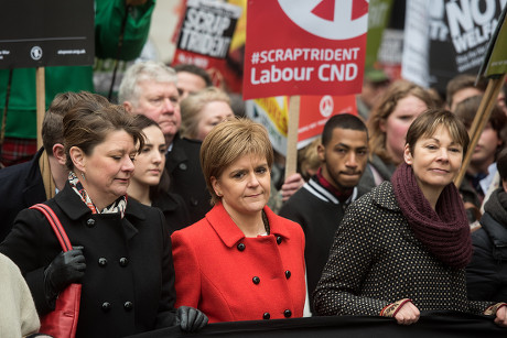 CND anti-Trident protest, London, Britain - 27 Feb 2016 Stock Pictures ...
