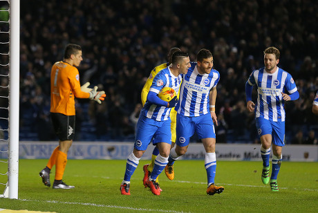 Brighton v Leeds United, Great Britain - 29 Feb 2016 Stock Pictures ...