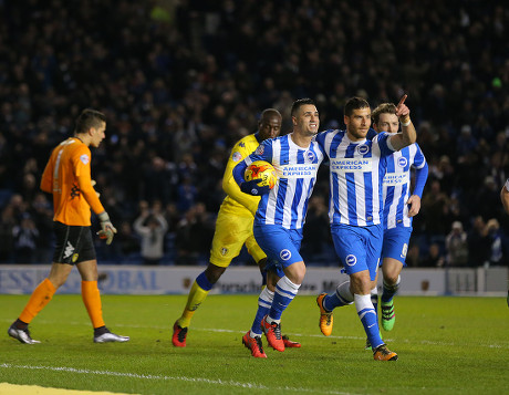 Brighton v Leeds United, Great Britain - 29 Feb 2016 Stock Pictures ...
