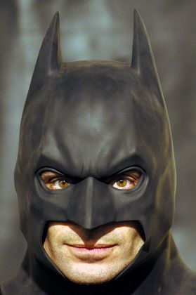 Batman Mask Worn By Actor Christian Editorial Stock Photo - Stock Image ...