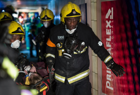 Emergency Service Workers Evacuate Survivor Exercise Editorial Stock ...