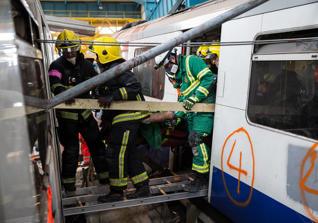 Emergency Service Workers Move Survivor One Editorial Stock Photo ...