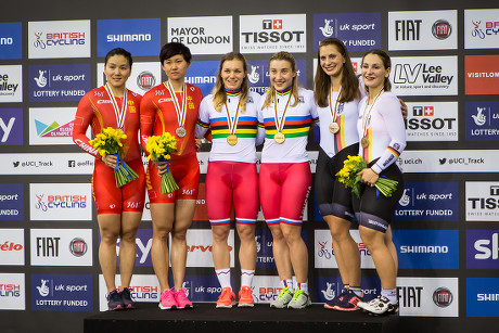 Silver Medalists Chinas Gong Jinjie Zhong Editorial Stock Photo - Stock ...