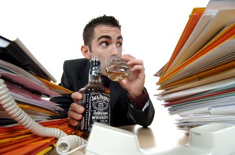 Model Released Employee Hiding His Drinking Editorial Stock Photo ...