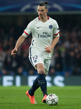 Zlatan Ibrahimovic Paris Saintgermain Action Uefa Editorial Stock Photo ...