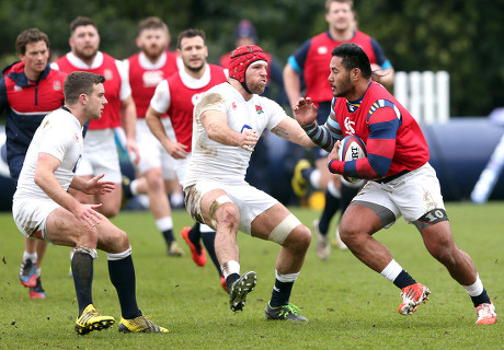 England Rugby Union Team Training, Pennyhill Park Hotel, Bagshot ...
