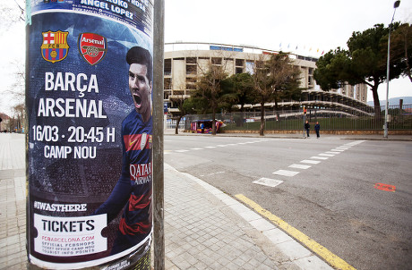 Billboard Advertises Tonights Game Before Uefa Editorial Stock Photo ...