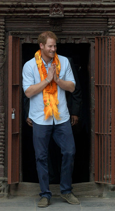 Prince Harry Visits Golden Temple Kathmandu Editorial Stock Photo ...