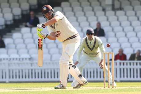 Dominic Sibley Batting Action Surrey During Editorial Stock Photo ...
