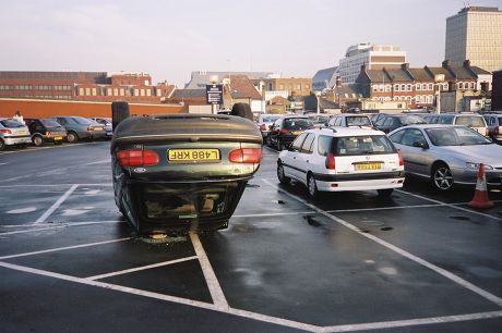__COUNT__ CAR CRASH IN MORRISONS CAR PARK, SUTTON, SURREY, BRITAIN - 21 ...