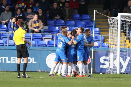 Hartlepool Team Celebration After Hartlepool United Editorial Stock ...
