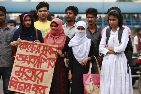 Protest against rape and murder of student Shohagi Jahan Tonu, Dhaka ...