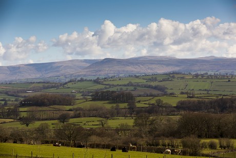 Sunny Weather Views Brecon Beacons Cantref Editorial Stock Photo ...