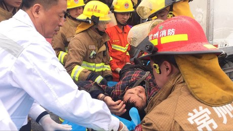 Fire Fighters Rescue Injured Person Accident Editorial Stock Photo ...