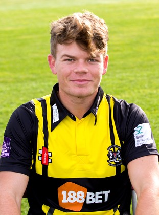 Brandon Gilmour Gloucestershire Cricket Poses Headshot Editorial Stock ...