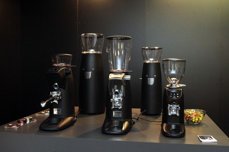 Hi Tech Coffee Grinding Machines Editorial Stock Photo - Stock Image ...