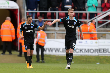 Kyle Bennett Portsmouth Congratulated After Scoring Editorial Stock ...