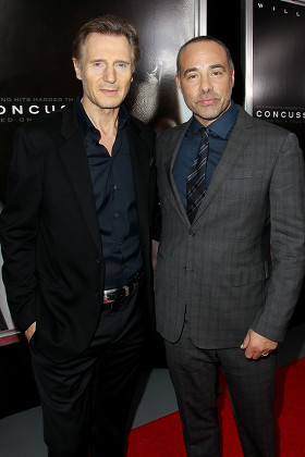 Liam Neeson Peter Landesman Writer Director Editorial Stock Photo ...