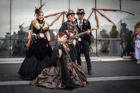 Cosplayers Poses During Cosplay Contest Romics Editorial Stock Photo ...