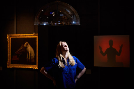 Observer Listens Underneath Focussed Sound Installation Editorial Stock ...