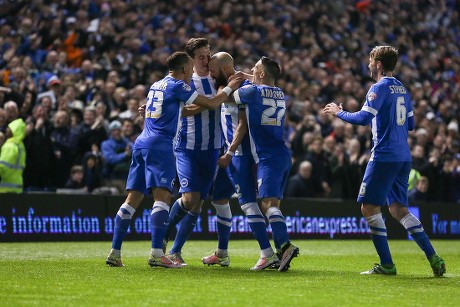 Brighton Defender Bruno Saltor 2 Celebrates Editorial Stock Photo ...