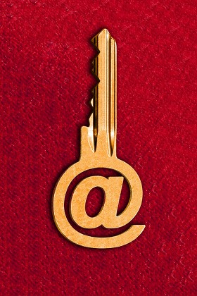 Sign Key Against Red Background Editorial Stock Photo - Stock Image ...