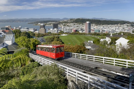 Wellington Cable Car On Railway Track Editorial Stock Photo - Stock ...
