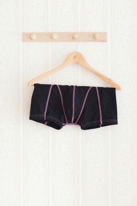 Male Black Boxer Shorts Hanging On Editorial Stock Photo - Stock Image ...