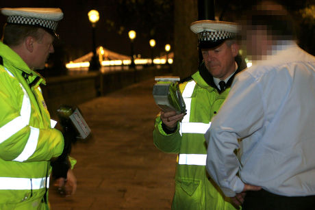 Driver Being Breathalysed By Police Editorial Stock Photo - Stock Image ...