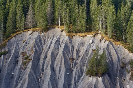 Slipped Slope Landslide Erosion Slope Vorarlberg Editorial Stock Photo ...