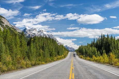Highway Icefields Parkway Highway 93 Canadian Editorial Stock Photo ...