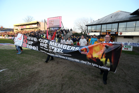 Save Our Steel Campaigners Lead Teams Editorial Stock Photo - Stock ...