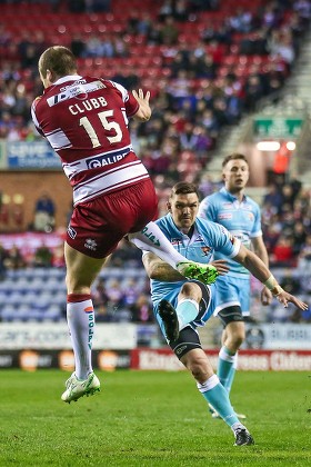 Huddersfields Danny Broughs Attempted Drop Goal Editorial Stock Photo ...