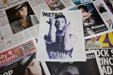 Metro Newspaper Front Page Editorial Stock Photo - Stock Image ...