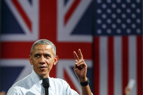 Barack Obama Holding Qa Session Lindley Editorial Stock Photo - Stock ...