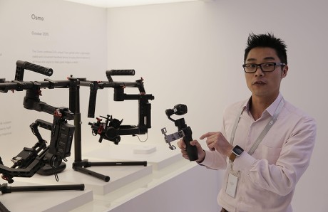 Drone presentation at the DJI factory headquarters, Shenzhen, China ...