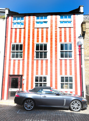 Red White Striped House South End Editorial Stock Photo - Stock Image ...