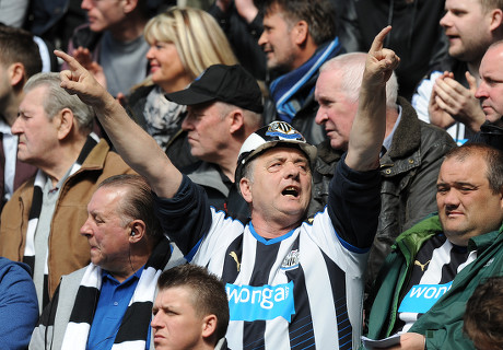 Newcastle United Fan Cheer On His Editorial Stock Photo - Stock Image ...