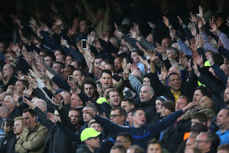 Tottenham Hotspur Fans During Barclays Premier Editorial Stock Photo ...