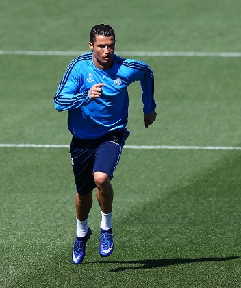 Cristiano Ronaldo Real Madrid Sprints He Editorial Stock Photo - Stock ...