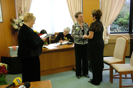 Superintendent Registrar Edith Morgan Same Sex Editorial Stock Photo ...