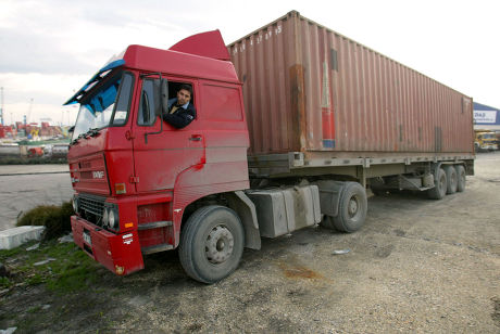 Driver His Lorry Waiting Port Istanbul Editorial Stock Photo - Stock ...