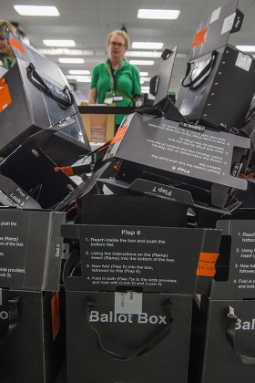 Cardboard Ballot Boxes Pile After Being Editorial Stock Photo - Stock ...