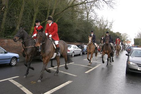 Members Grove Rufford Hunt Editorial Stock Photo - Stock Image ...