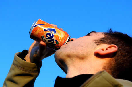 Model Released Man Drinking Fanta Orange Editorial Stock Photo - Stock ...