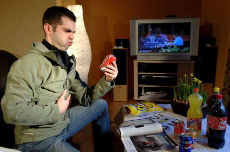 Model Released Man Drinking Coca Cola Editorial Stock Photo - Stock ...